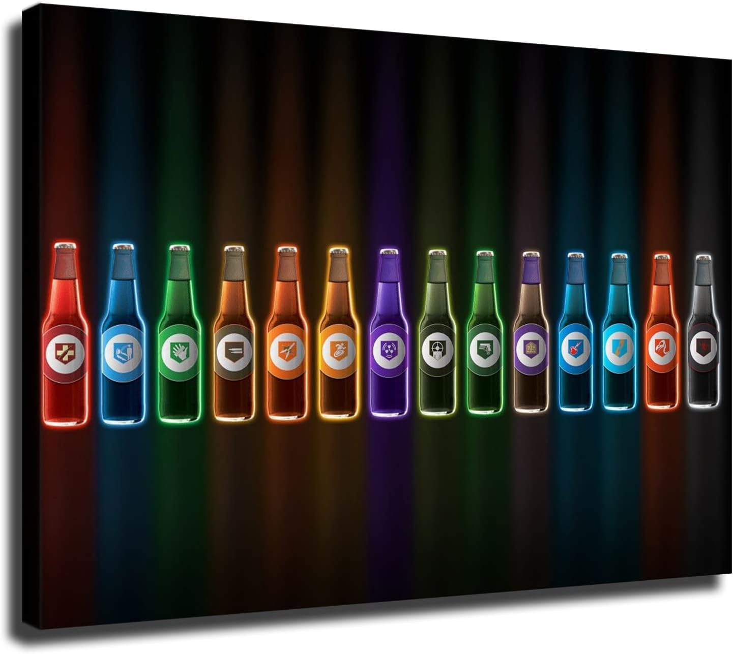 Amazon.com: Zombie Perk Bottles Poster Canvas Print Wall Art Modern ...