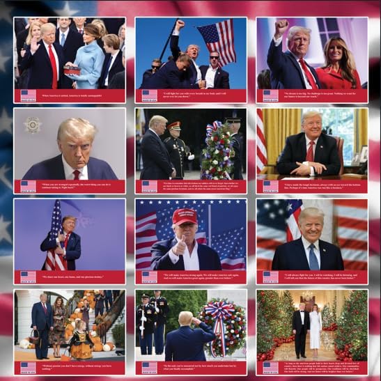 Amazon.com: Trump Wall Calendar 2025, Monthly Wall Calendar Donald ...