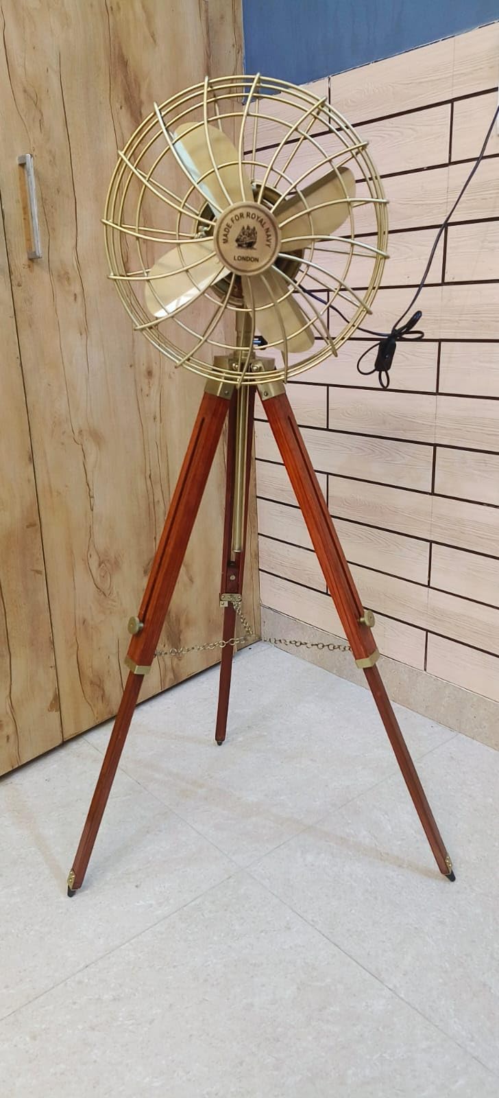 Vintage Industrial Floor Fan Vintage Fan Shape Table Lamp | Zurleys