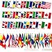 Amazon.com: TSMD 200 Countries International World Stick Flag Small ...