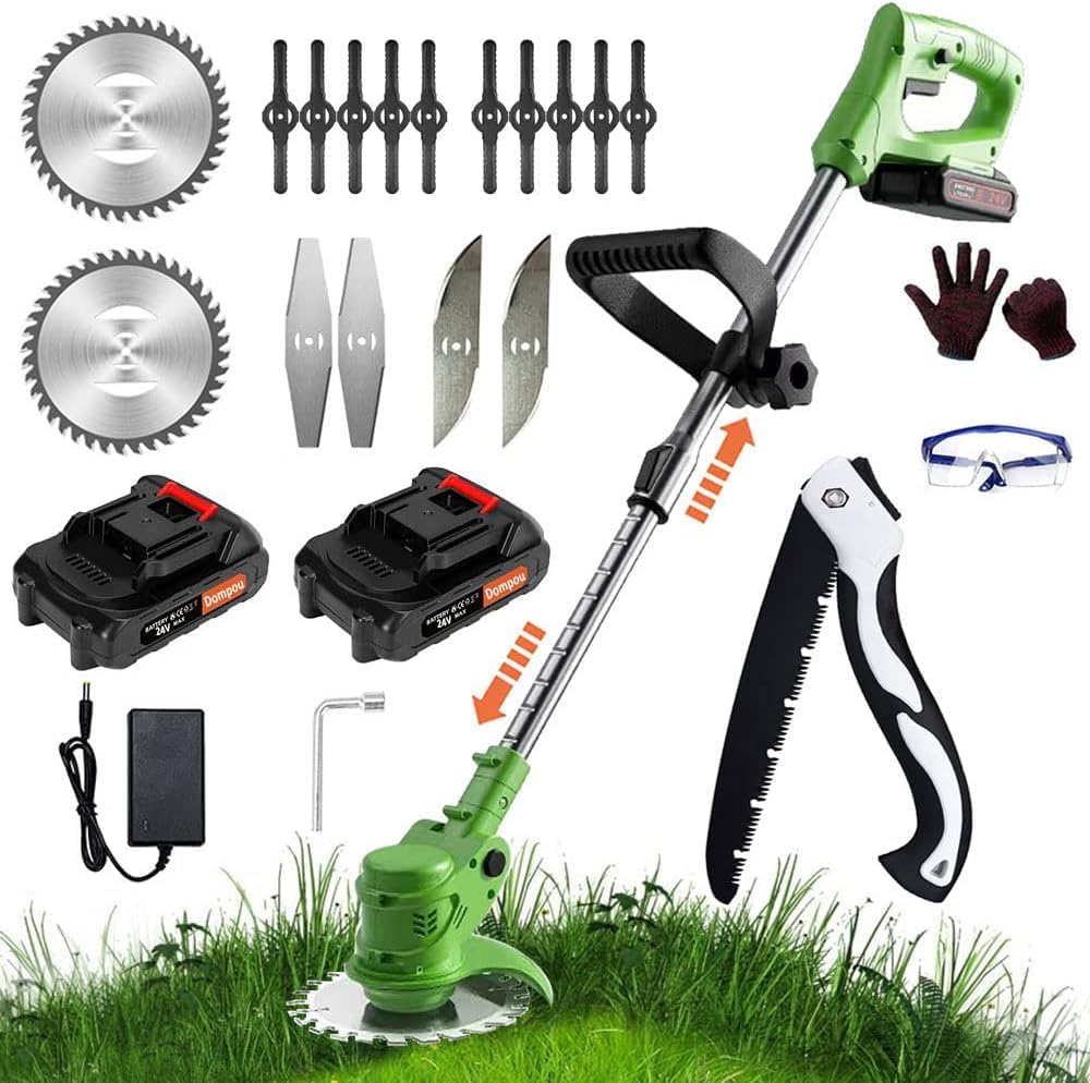 Amazon.com : 21V Electric Weed Wacker Cordless String Trimmer Battery ...