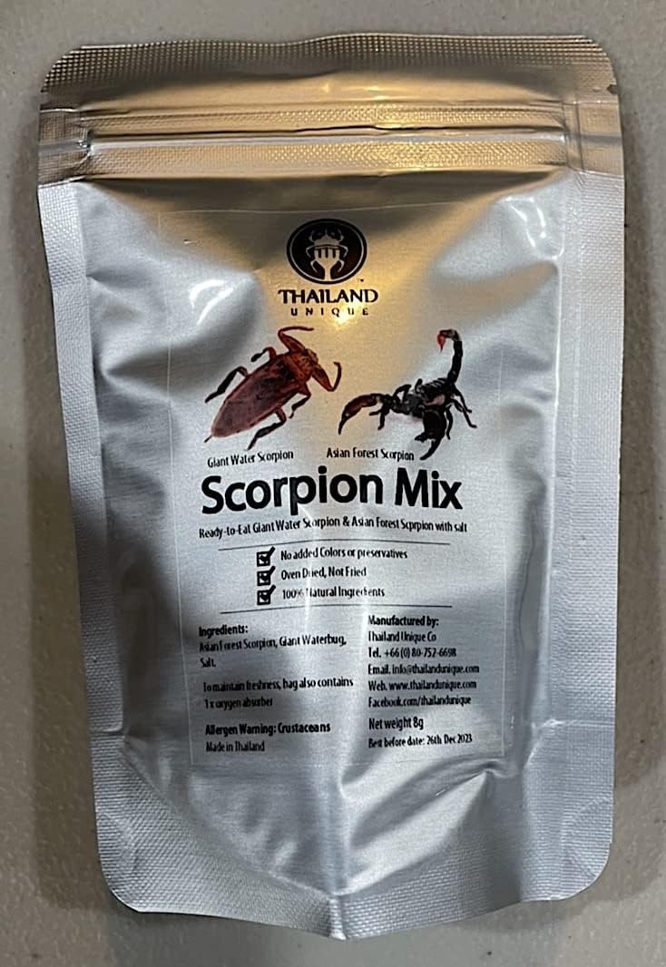Amazon.com: Thailand Unique Scorpions Human Edible - Insects - 1 Bag ...