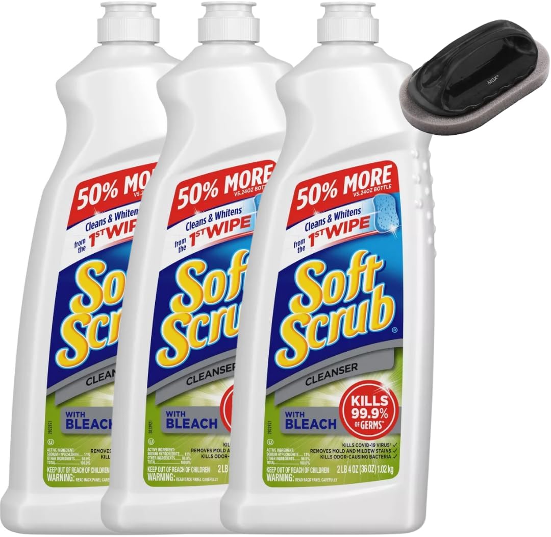 Amazon.com: Soft Scrub Oxi Cleanser, 24 Ounce, (Pack of 3) : Health ...