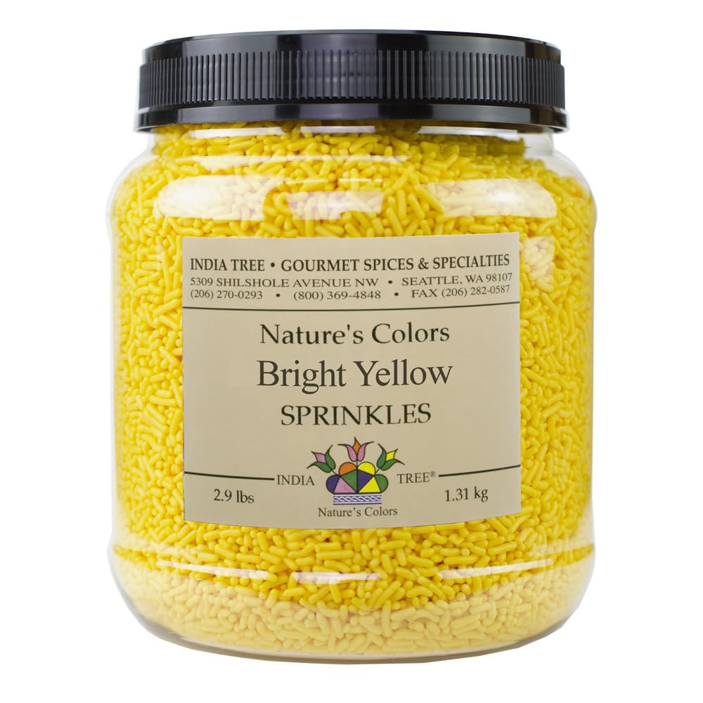 Amazon.com: India Tree Nature's Colors Bright Yellow Sprinkles - 2.9 lb ...