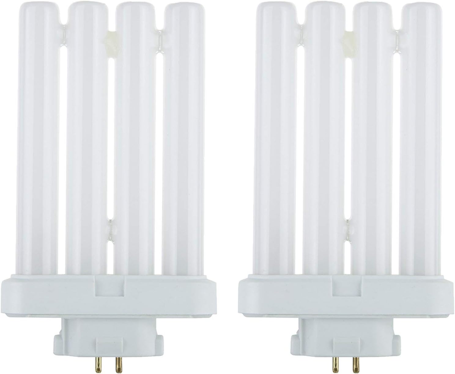 Sunlite FML27/65K/2PK Compact Fluorescent 27W Quad Tube Light Bulbs ...