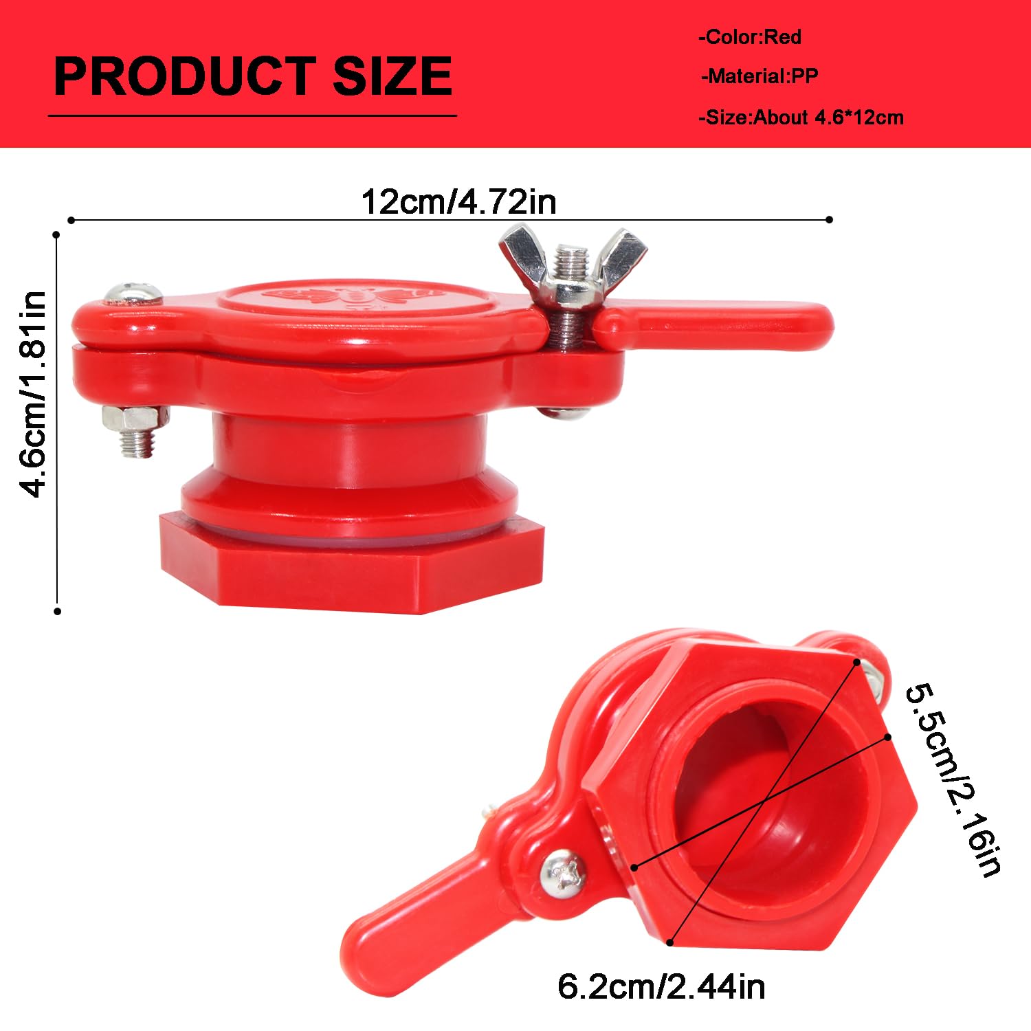 Snapklik.com : HIMO Honey Gate Valve For Extractor, 2 Pack Bee Honey ...