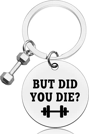 Amazon.com: Funny Workout Inspirational Keychain - Fitness Gifts, Gym ...