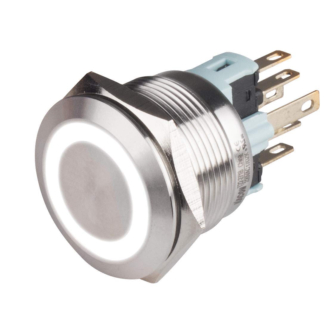 T22-272WD4, 22mm Metal Body Push Button, 24VDC, LED Illuminated ...