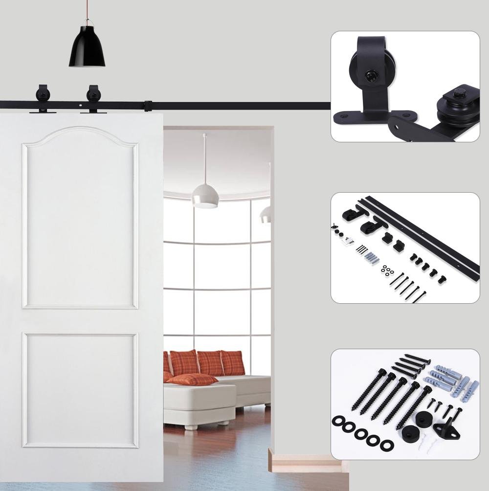 Buy Sliding Door Rail Kit , Vintage Classic Barn Sliding Wood Door ...