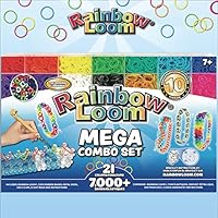 Amazon.com: Rainbow Loom MEGA Combo Set, Features 7000+ Colorful Rubber ...