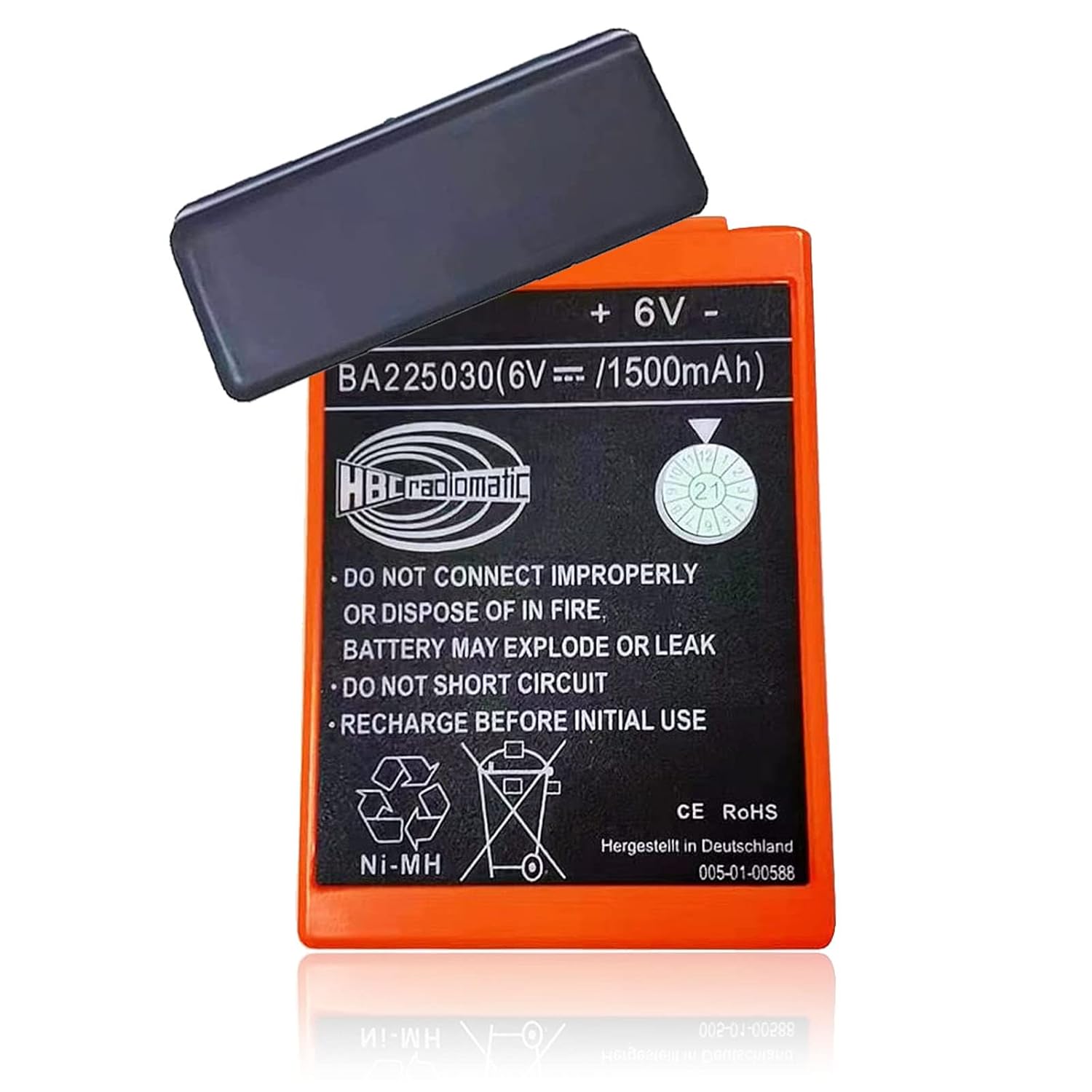 Amazon.com: HOWING BA225030 6V 1500mAh Ni-Mh Battery for HBC Radiomatic ...