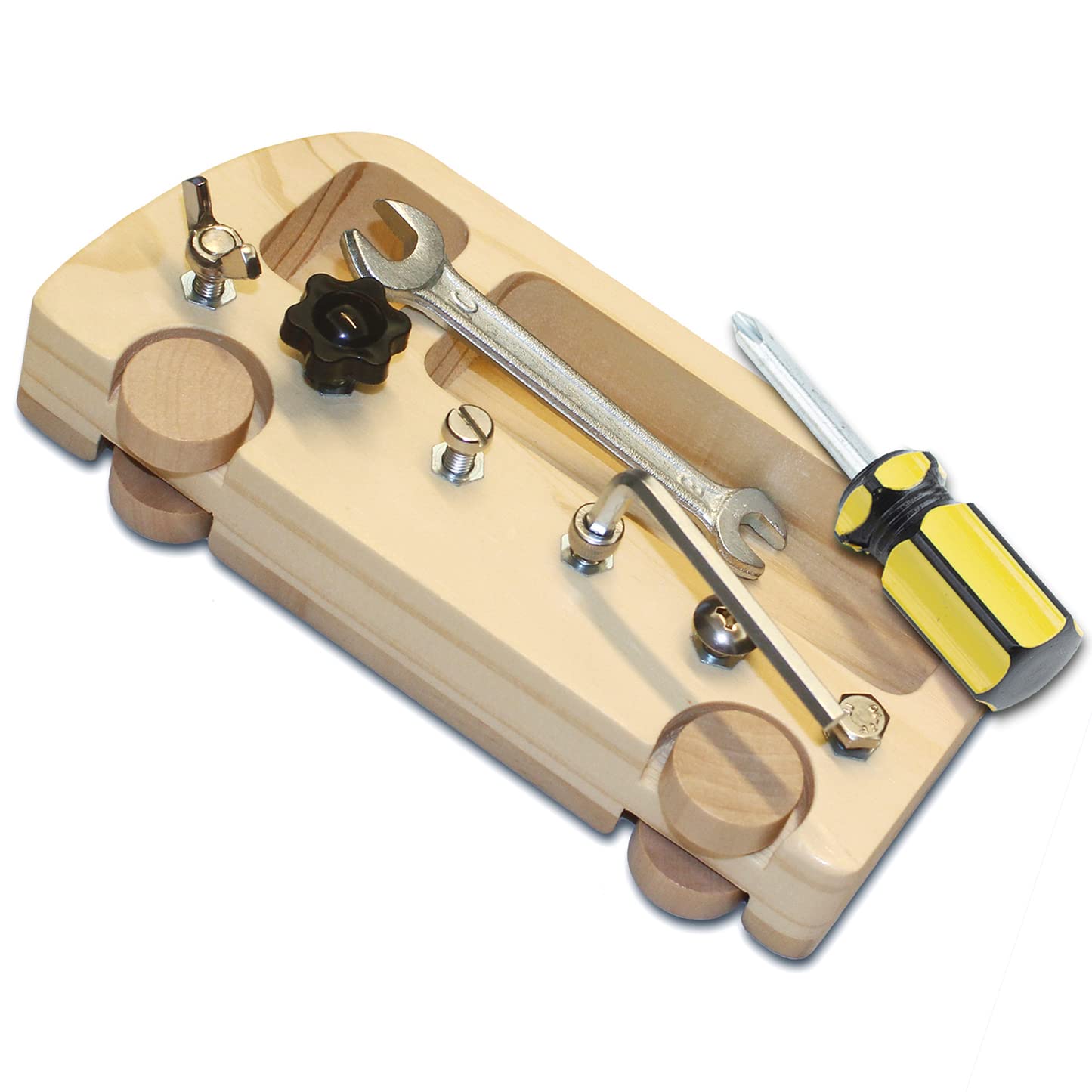 Buy Dageely Montessori Wooden Screw Driver Board Set for Kids, Basic ...