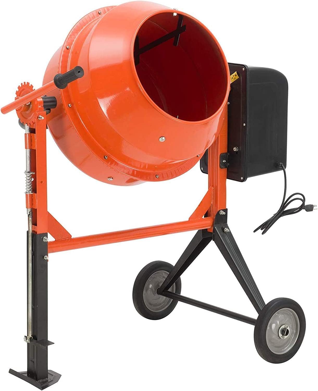 Amazon.com: SILVEL 4.3 Cu.Ft. Concrete Mixer Machine, 450W 3/5HP ...