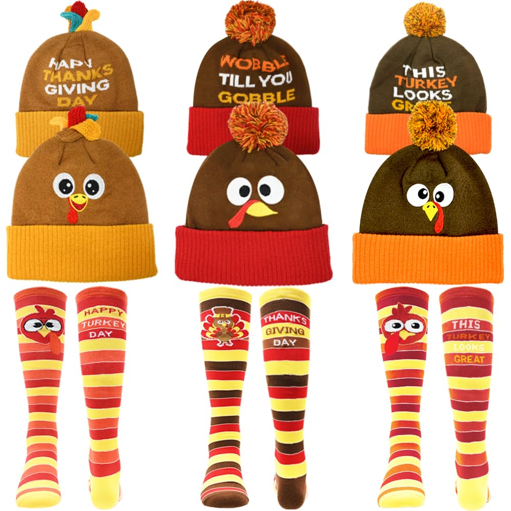 Amazon.com: CAMIRUS 6PCS Thanksgiving Turkey Trot Costume, 3Pcs Turkey ...