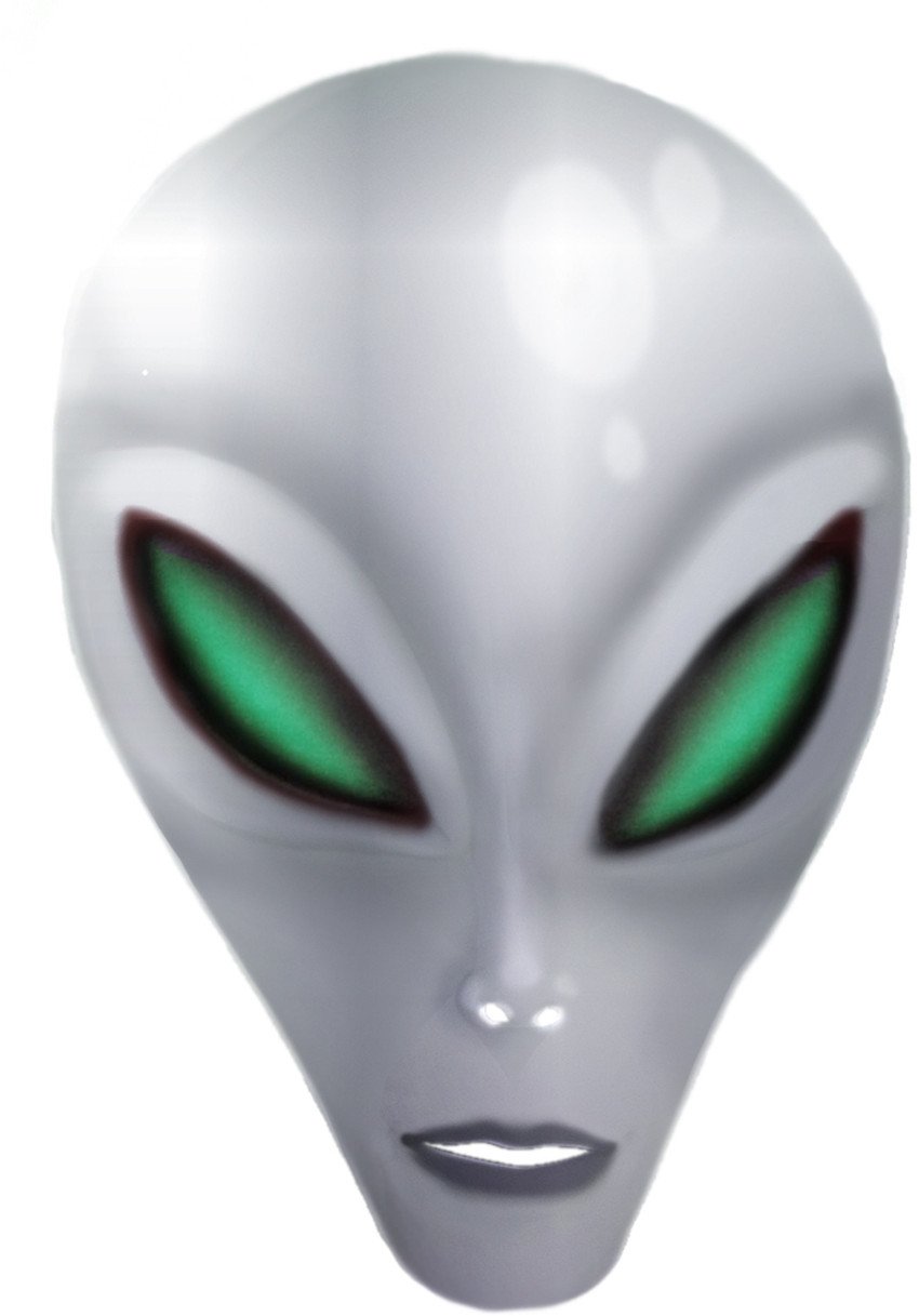 Amazon.com: Charades Unisex-Adult's Alien Mask, Silver, One Size