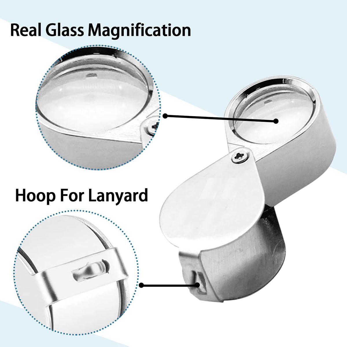 Snapklik.com : 3 Pack Jewellers Eye Loupe - Lens 10x 20x 30x Glass ...