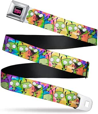 Amazon.com: Nickelodeon Belt, Seatbelt Buckle Belt, Invader Zim GIR ...