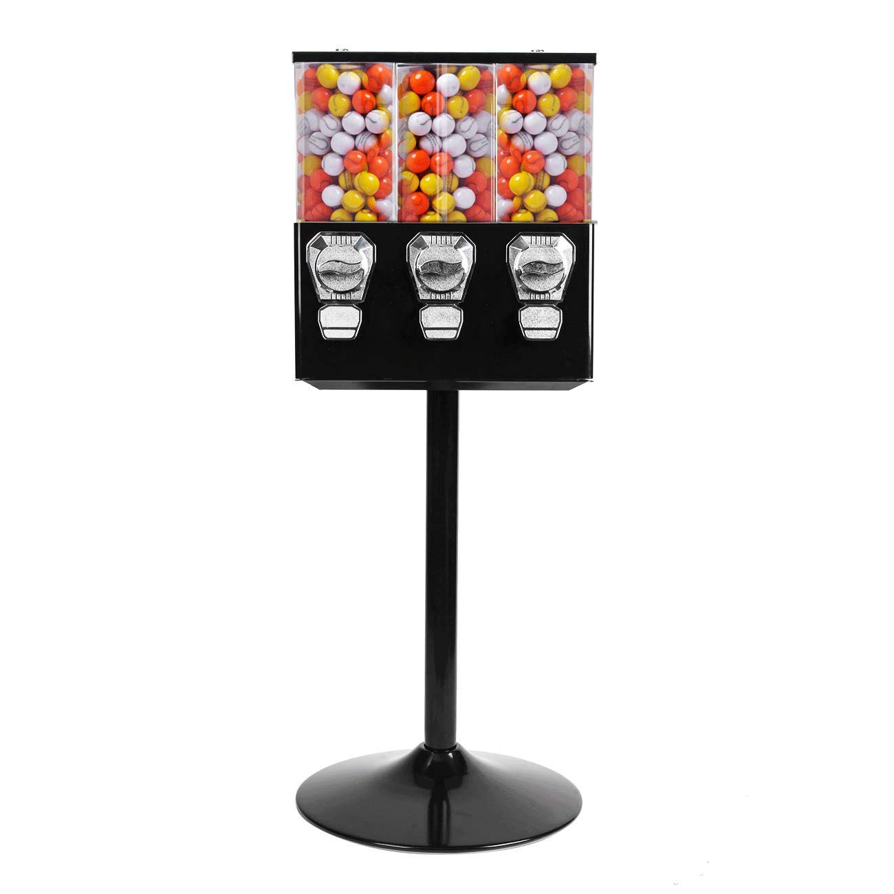 Buy IRONWALLS Black Candy Gumball Vending Machine Canister Vending ...