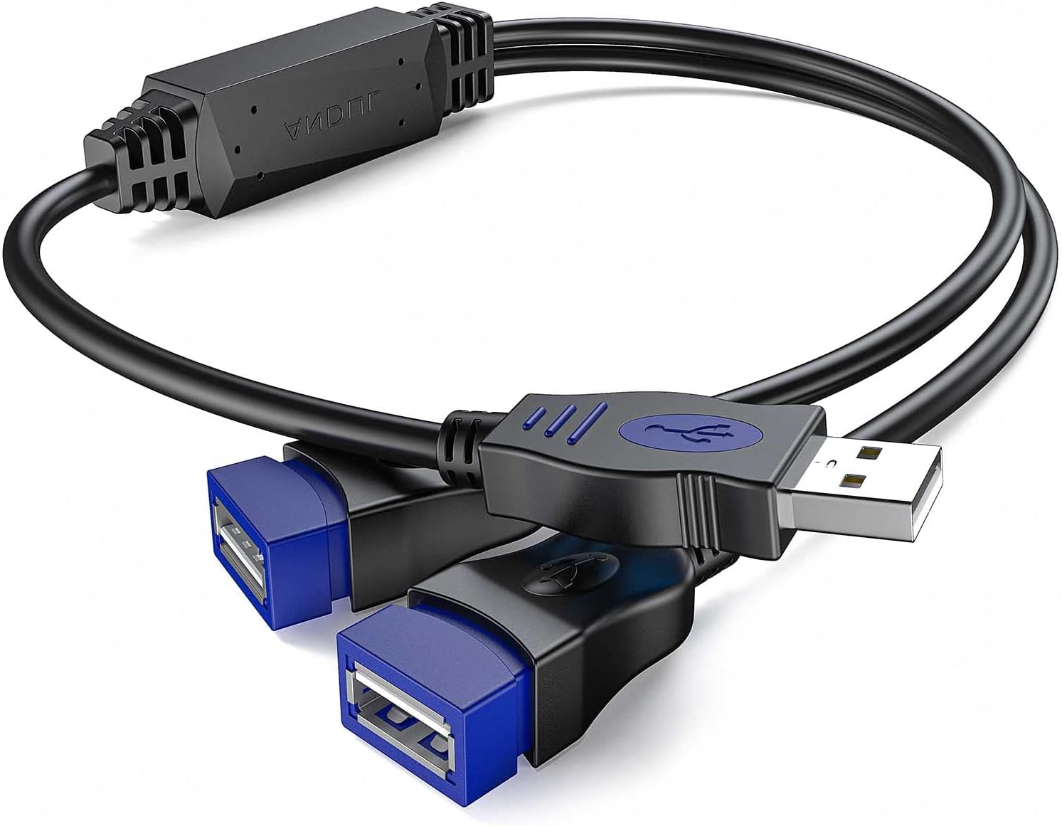 Amazon.com: Saisn USB Y Splitter Cable 1 Male to 2 Female USB Hub 2.0 2 ...
