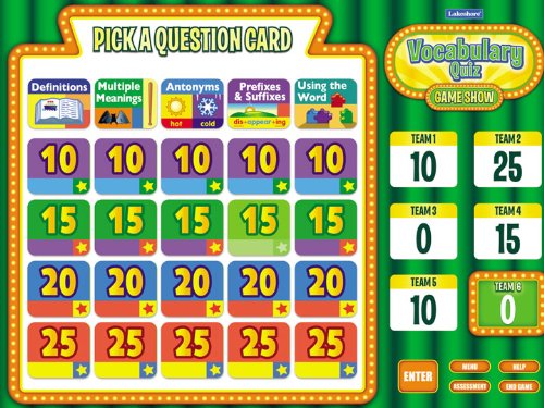 Amazon.com: Interactive Vocabulary Quiz Game - Gr. 1-3 : Everything Else