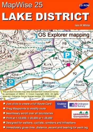 MapWise 25: Lake District (PC) : White, Iain: Amazon.co.uk: Software