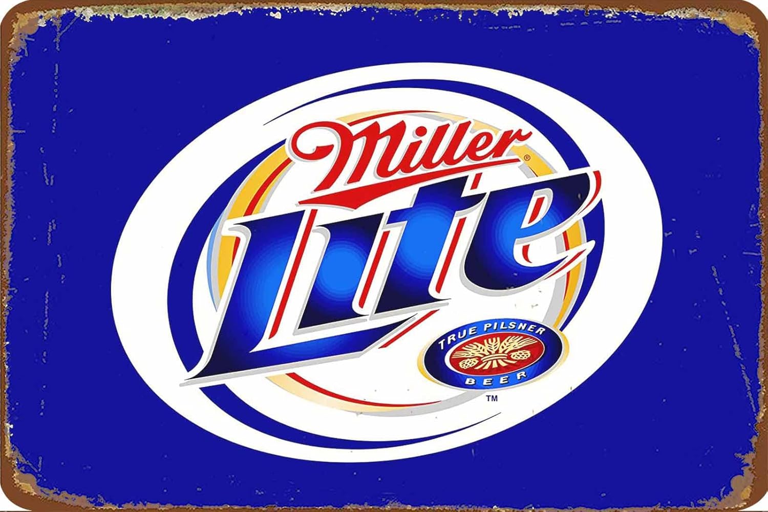 Amazon.com: Sarwes Miller Lite Vintage Metal Tin Sign Funny Poster for ...