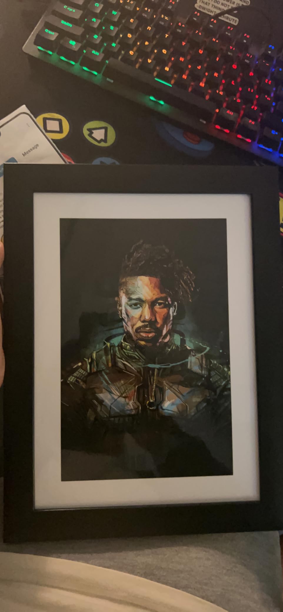 TenorArts Black Panther Poster Killmonger Laminated Poster Framed ...