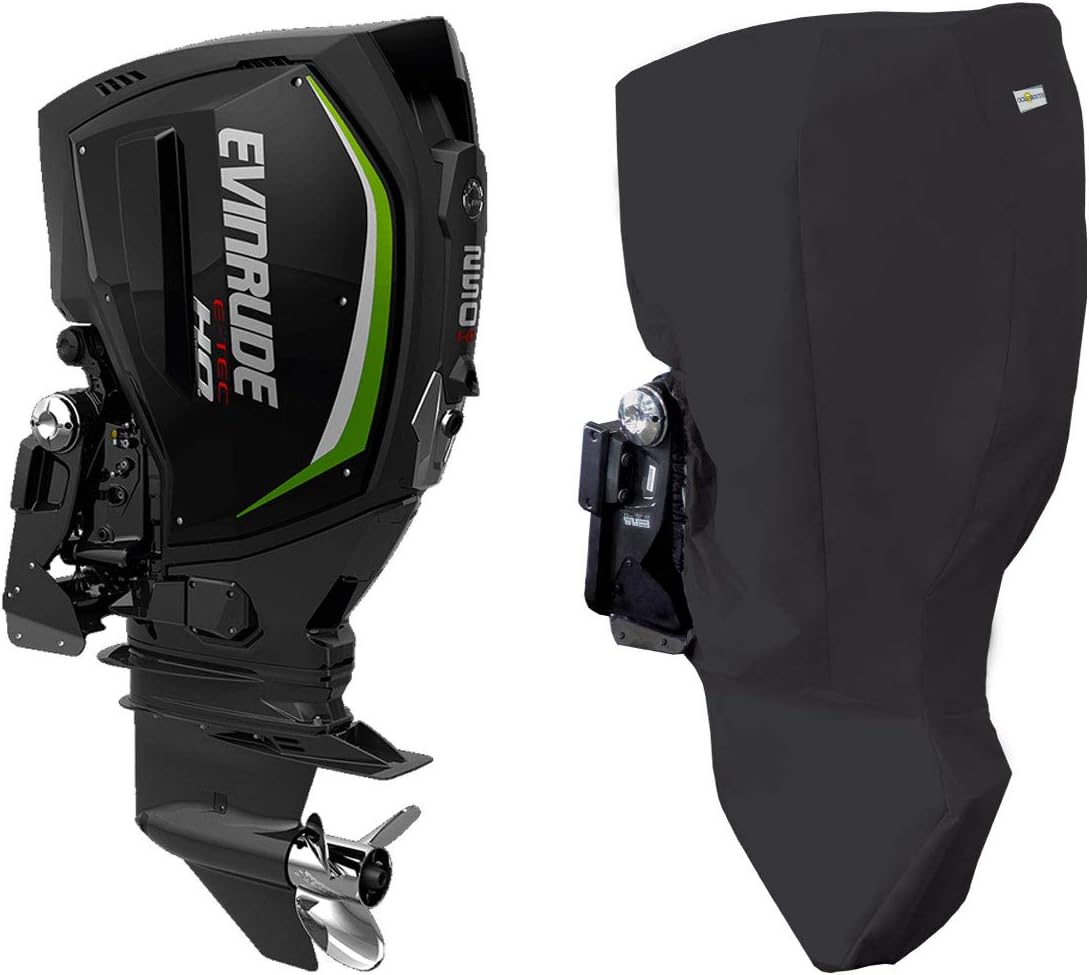 Amazon.com: Oceansouth Full Outboard Motor Engine Cover Black Fits ...
