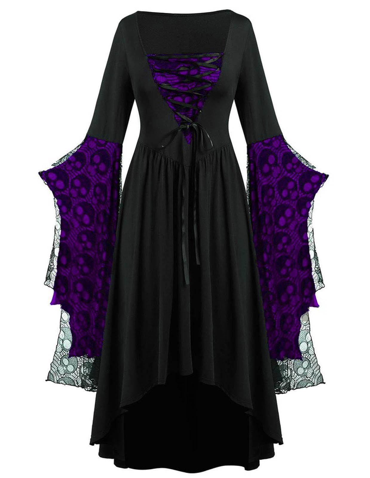 Snapklik.com : Womens Witch Dress, Halloween Medieval Vampire Costume ...