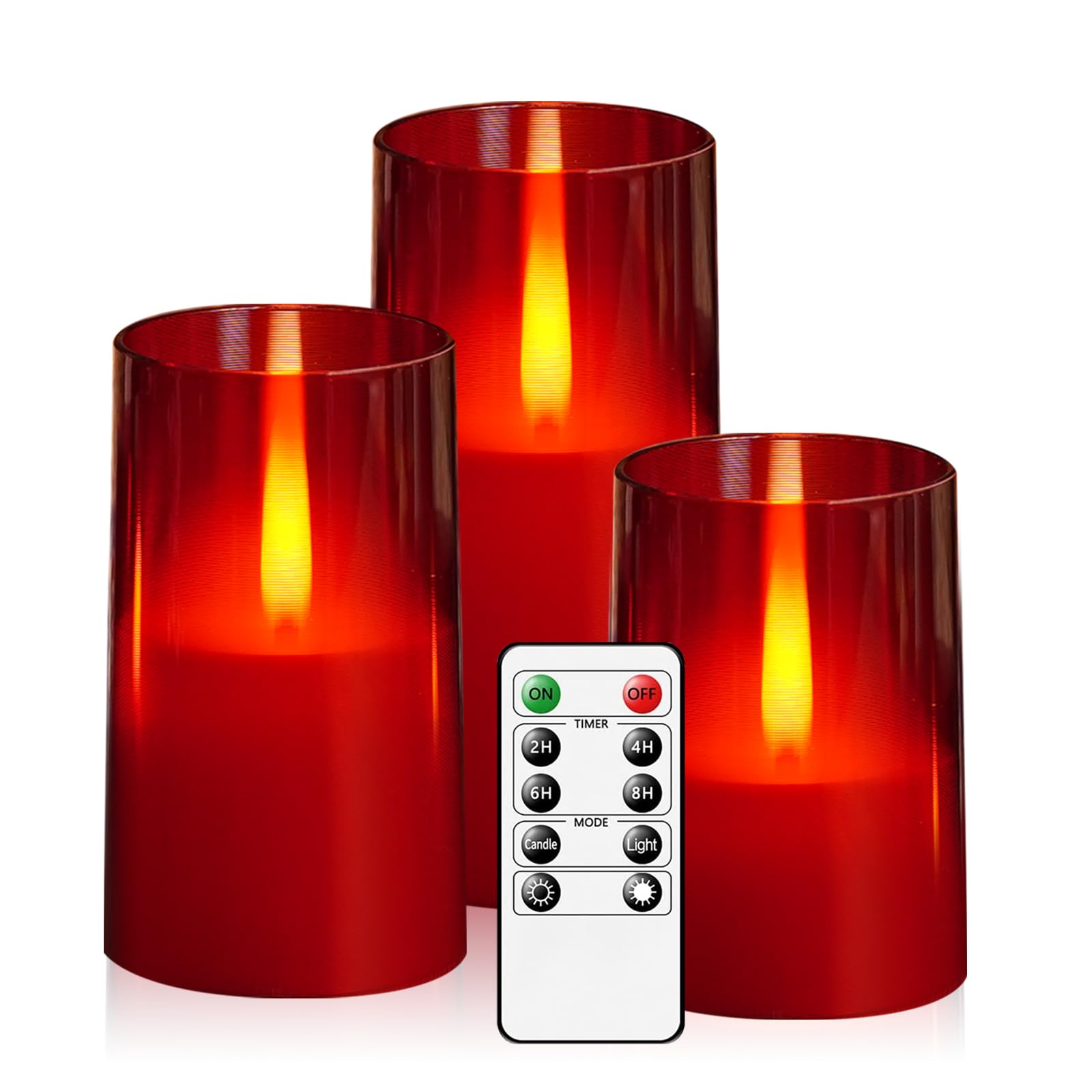 Amazon.com: JINYANIA Flameless LED Candles, Upgraded Realistic ...