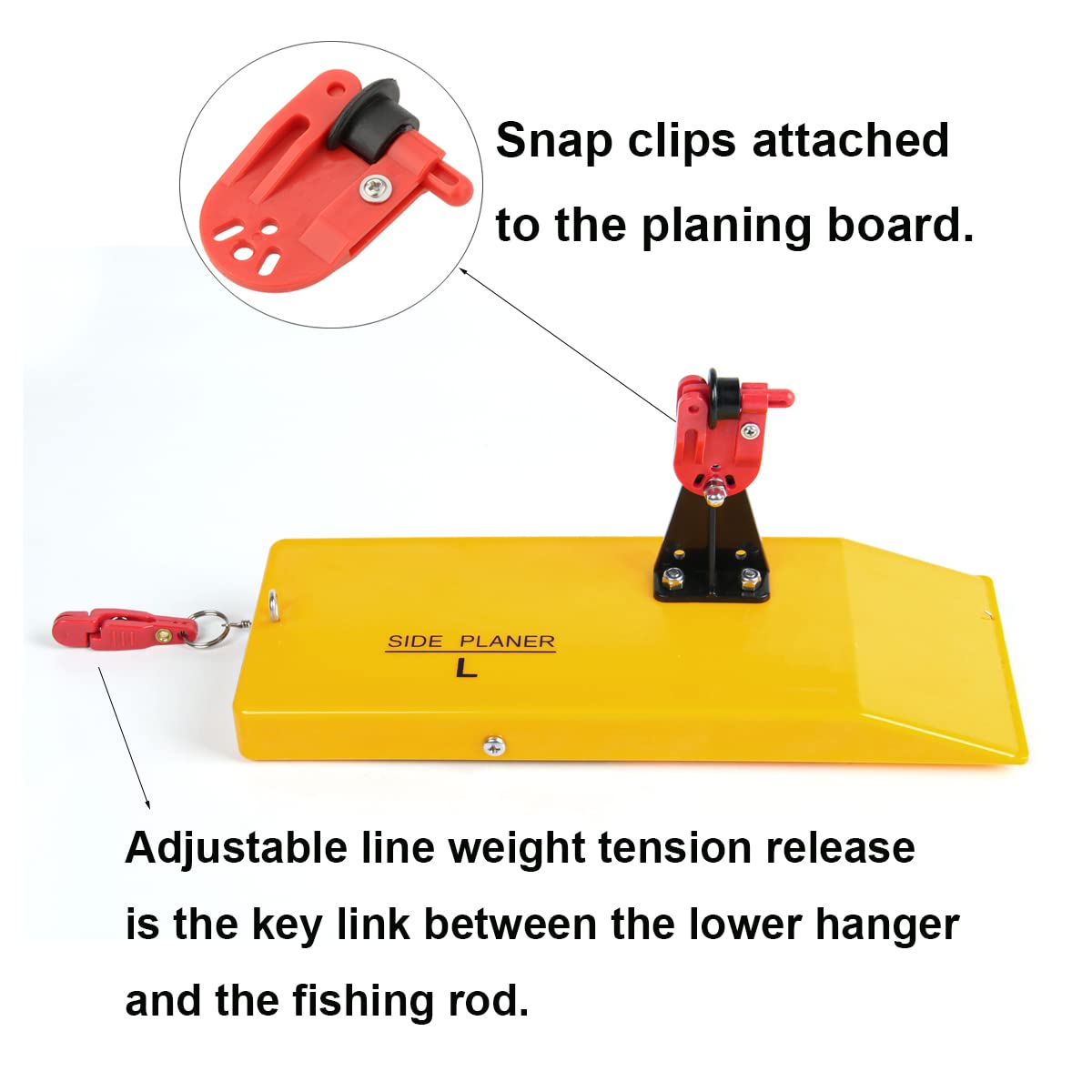 Snapklik.com : 6Pcs Heavy Tension Snap Release Clip Planer Board ...