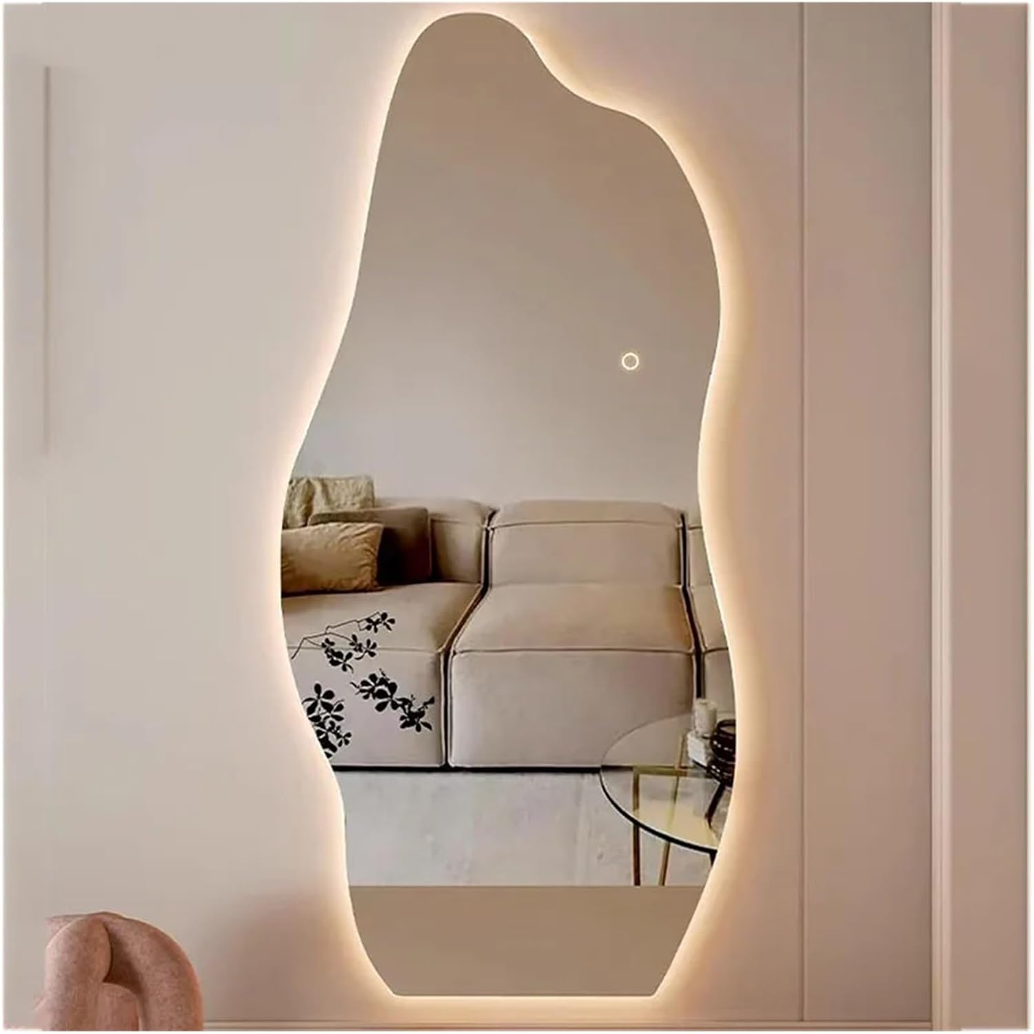 Amazon.com: VinAmy 24x71 Inch Large Led Light Makeup Mirror Irregular ...