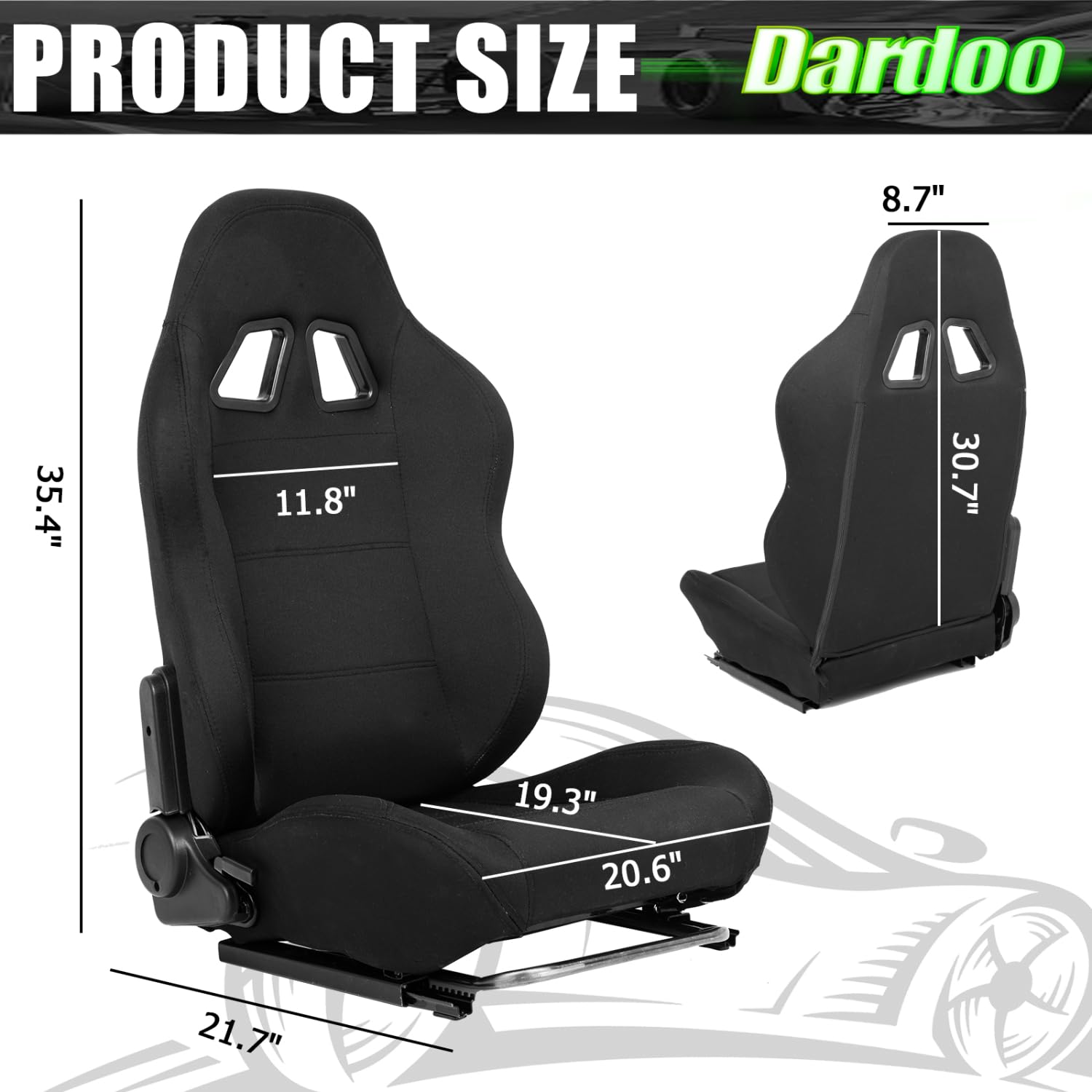 Snapklik.com : Dardoo Racing Gaming Simulator Cockpit Frame Seat