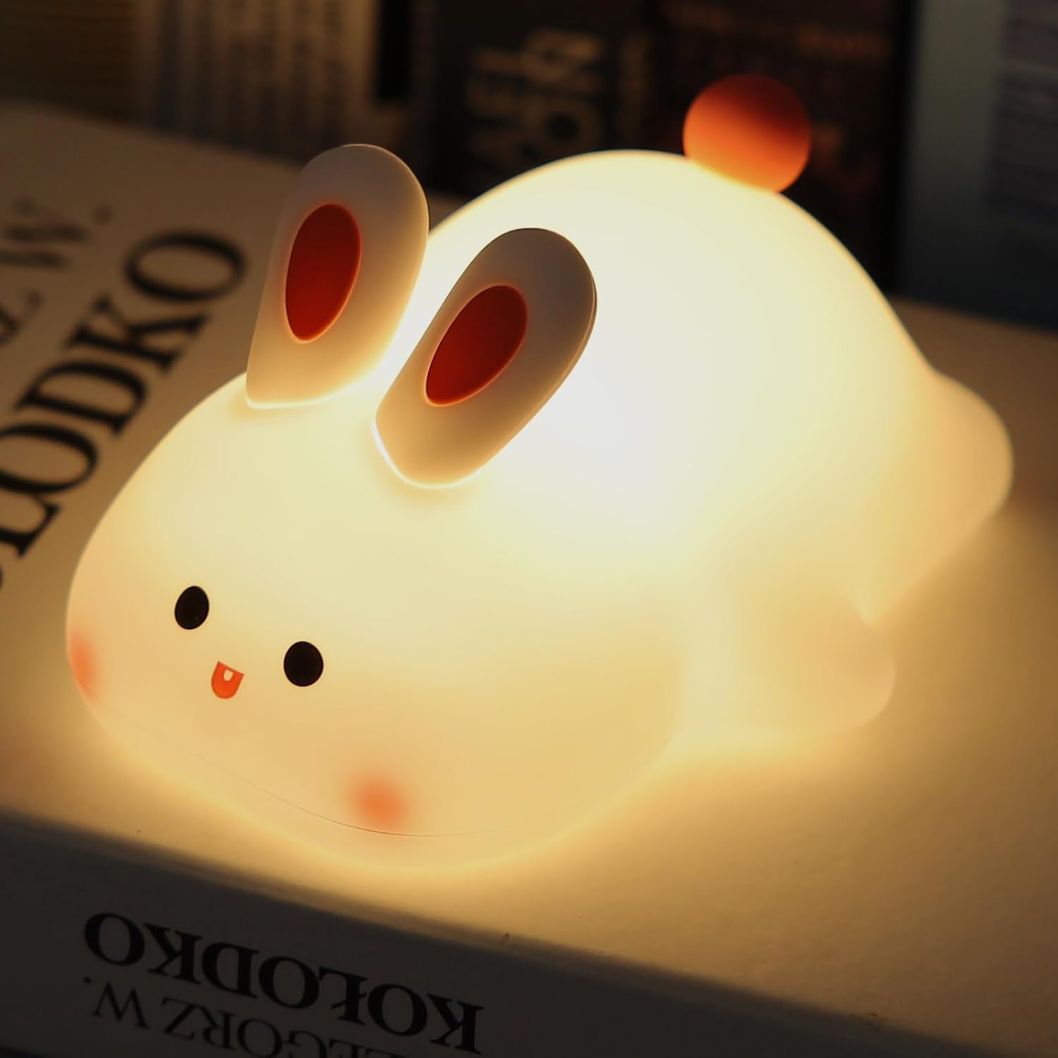 YISUN Cute Silicone Night Light - Funny Lamp, Dimmable, Rechargeable ...