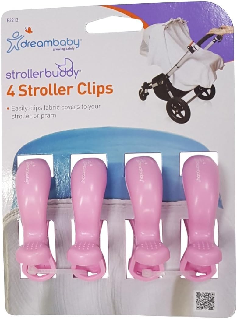 Taicols Stroller Pegs to Hook Muslin Sun Shade to Canopy, 4 PCS Car ...