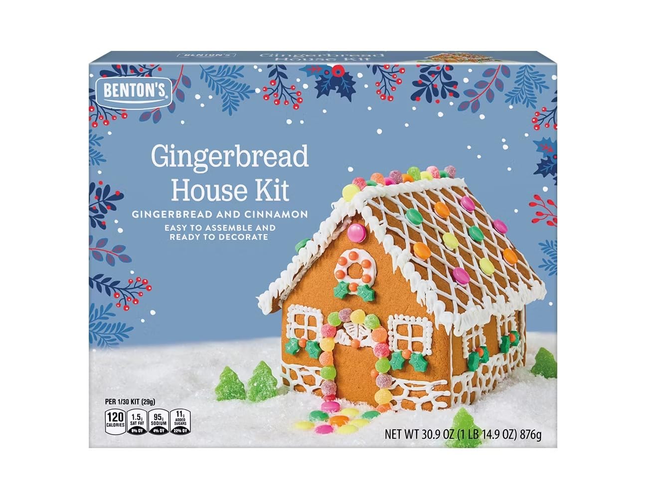 Amazon.com : Benton's Gingerbread House Kit, No Artificial Food Dyes ...