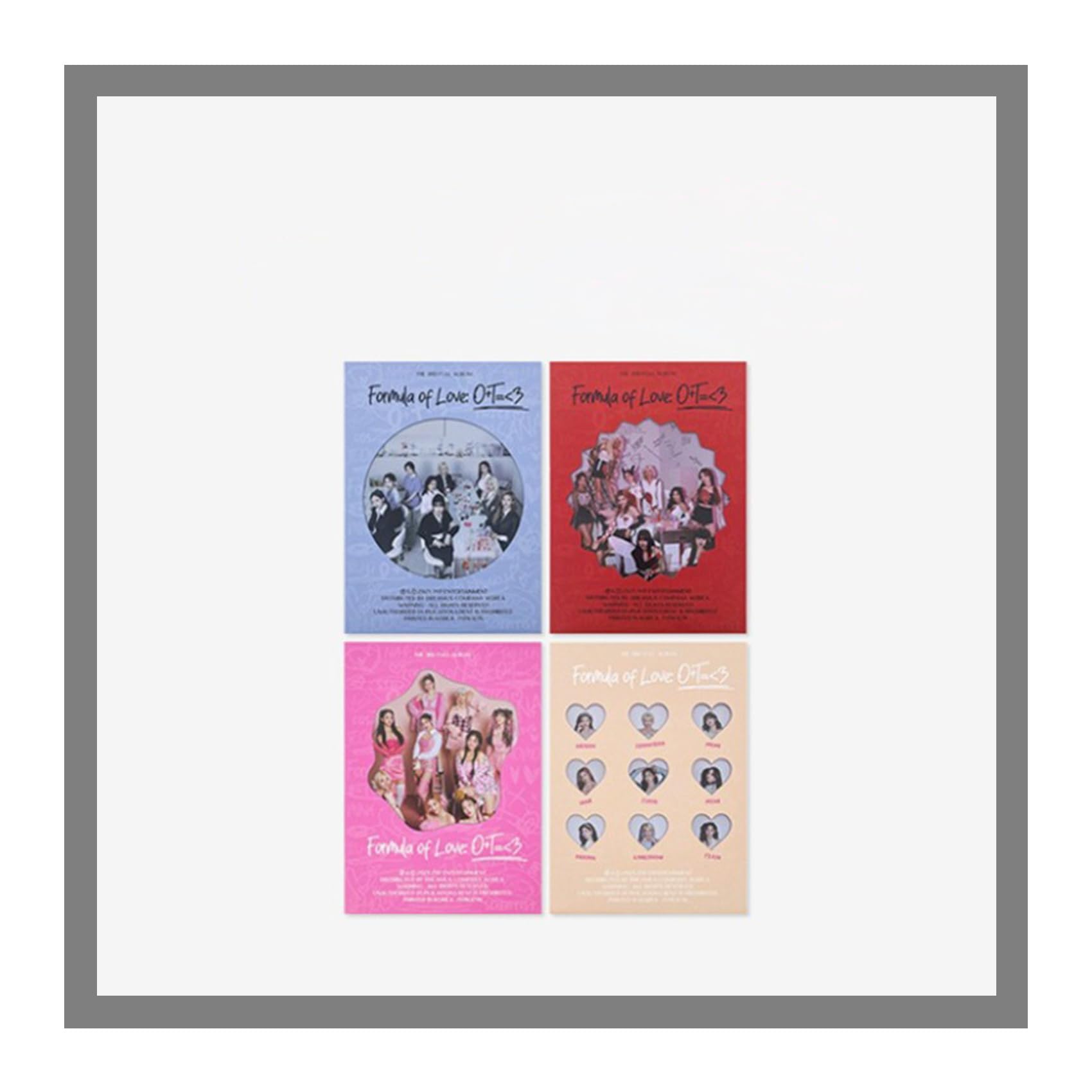 Amazon.co.jp: TWICE Formula of Love: O+T=＜3 3rd Album with Tracking twc ...