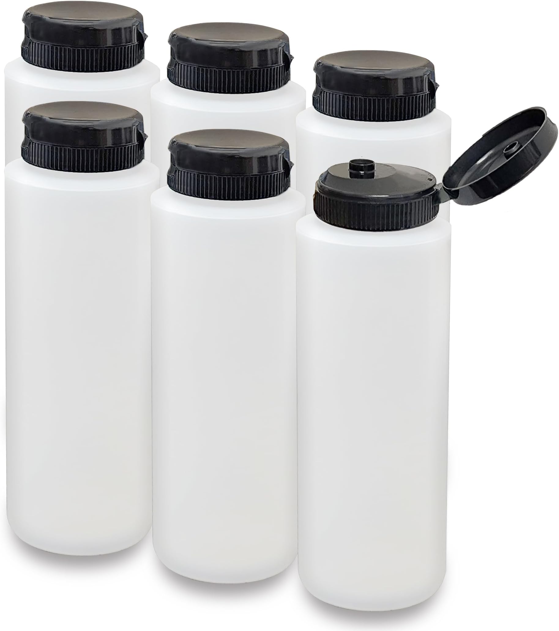 Amazon.com: Pinnacle Mercantile Easy Squeeze Plastic Condiment Bottles ...