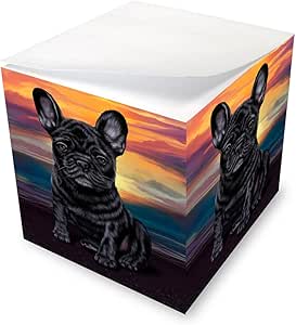 Amazon.com : French Bulldogs Dog Note Cube : Office Products