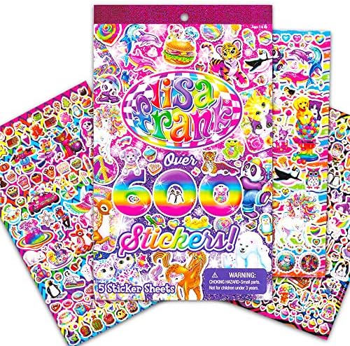 Amazon.com: Lisa Frank Stickers. Over 600 Stickers (Original Version ...