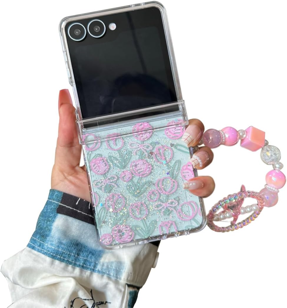 Amazon.com: GO-VOLMON Cute Woman Strap Case for Samsung Galaxy Z Flip 7 ...