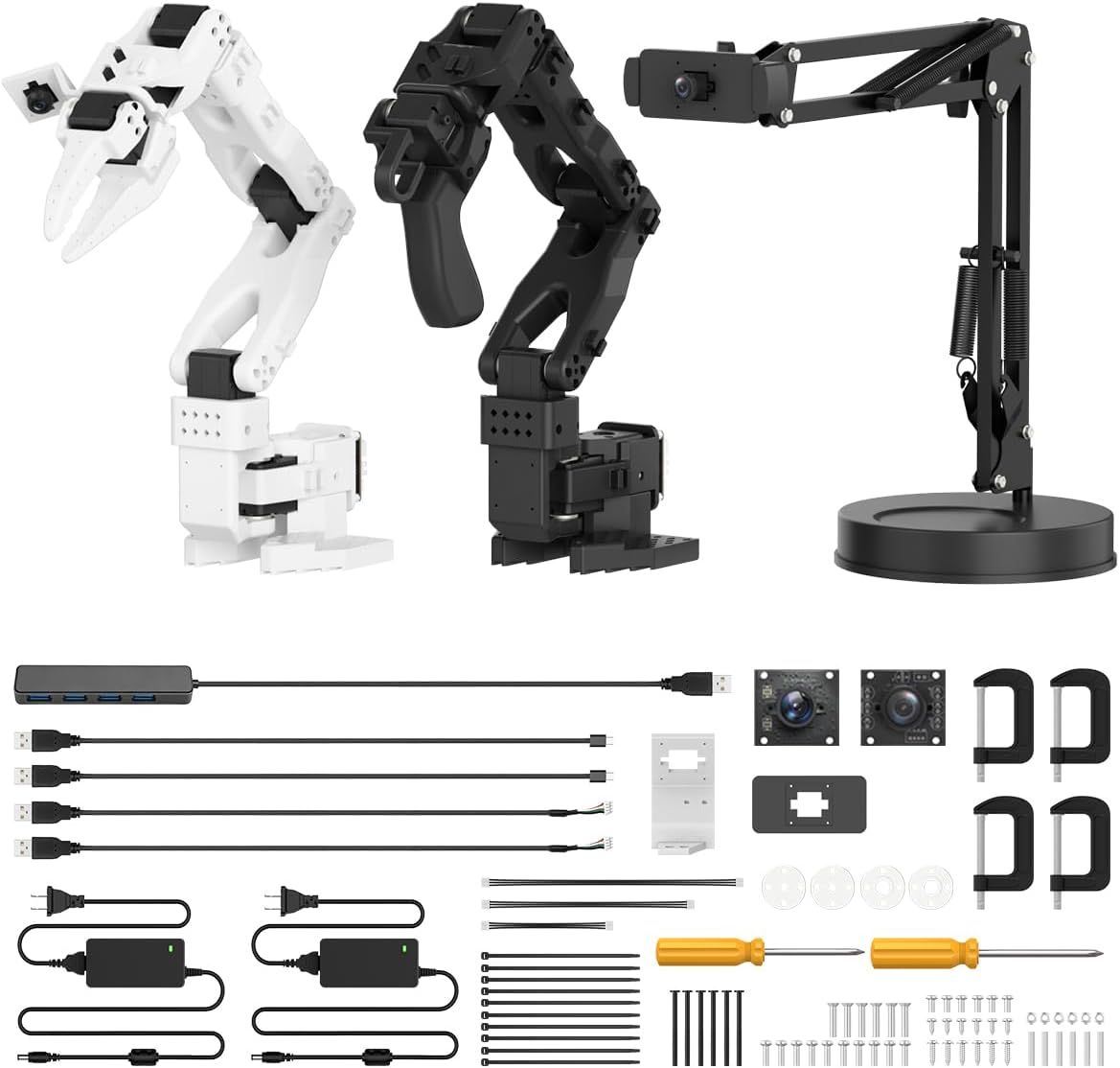 Amazon.com: AI Robotic Arm Kit Hiwonder SO-ARM101 Embodied Imitation ...