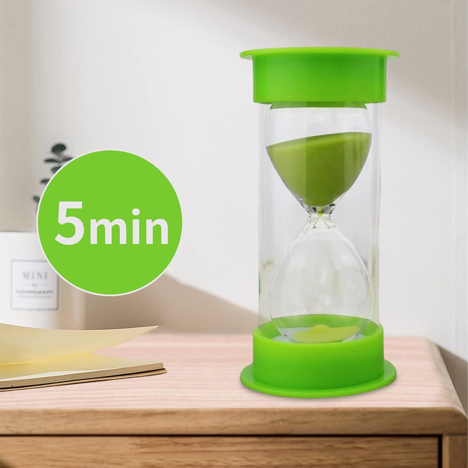 Sand Timer 5/15/30 Minutes, Dual Protection Child Safety Hourglass ...