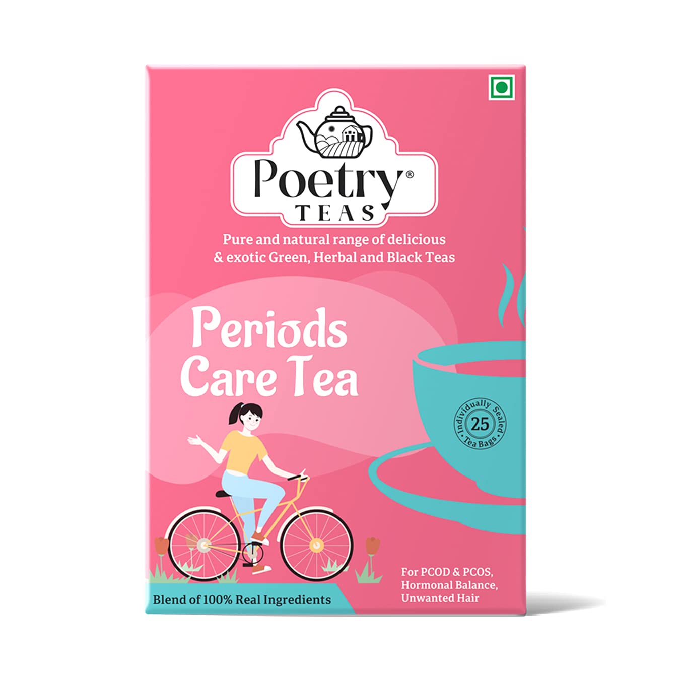 Poetry Teas Period Care Tea For PCOS & PCOD, Delicious Exotic Green ...