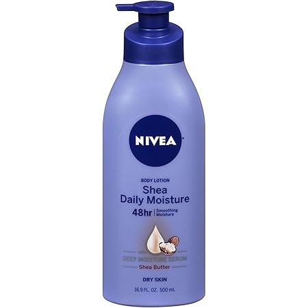NIVEA Shea Nourish Body Lotion, Dry Skin Lotion with Shea Butter, Pack ...