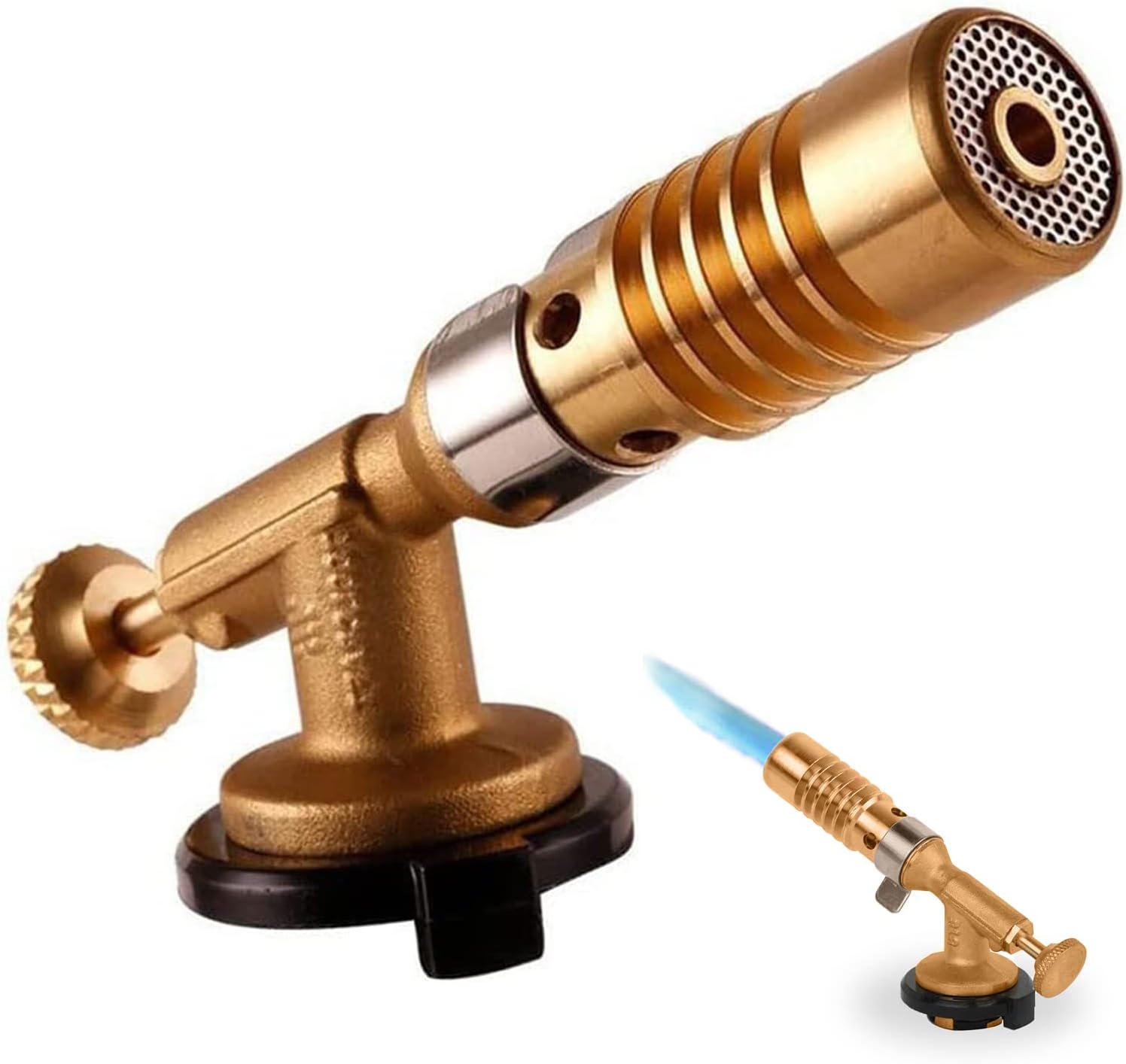 DHinkyoung Adjustable Blow Torch Portable Flame Gun Copper Blow Torch ...