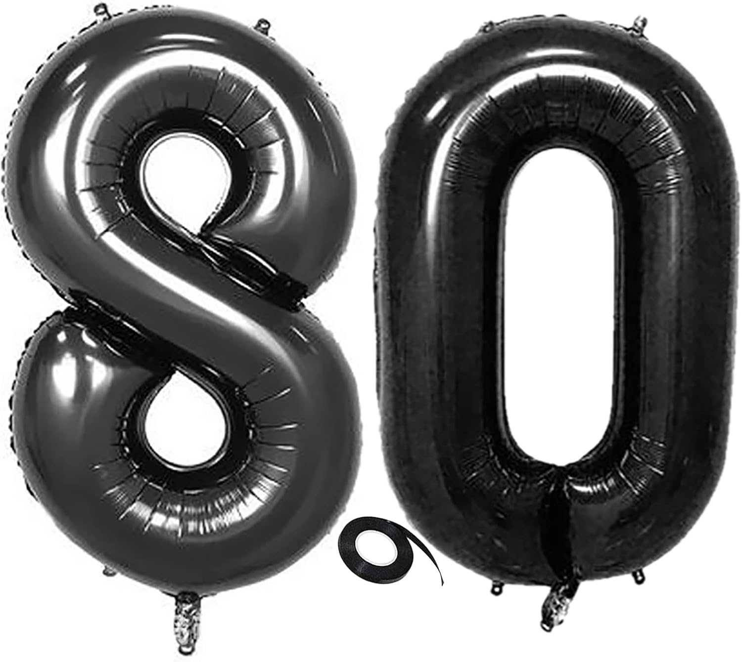 Amazon.com: Number 80 Balloons 32 inch Digital Balloon Alphabet 80th ...
