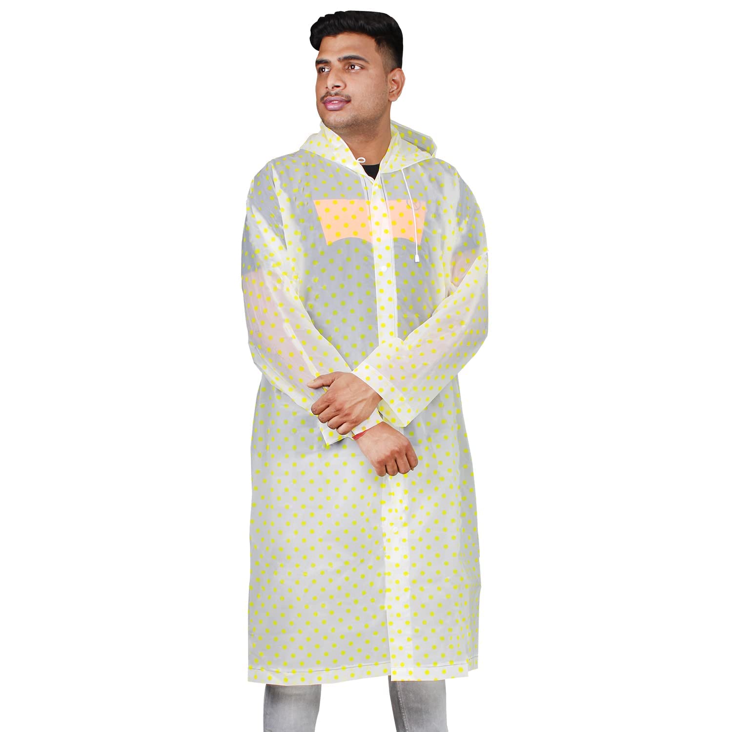 Casago Water-Resistant Portable Transparent Rain Coat With Hoods and ...