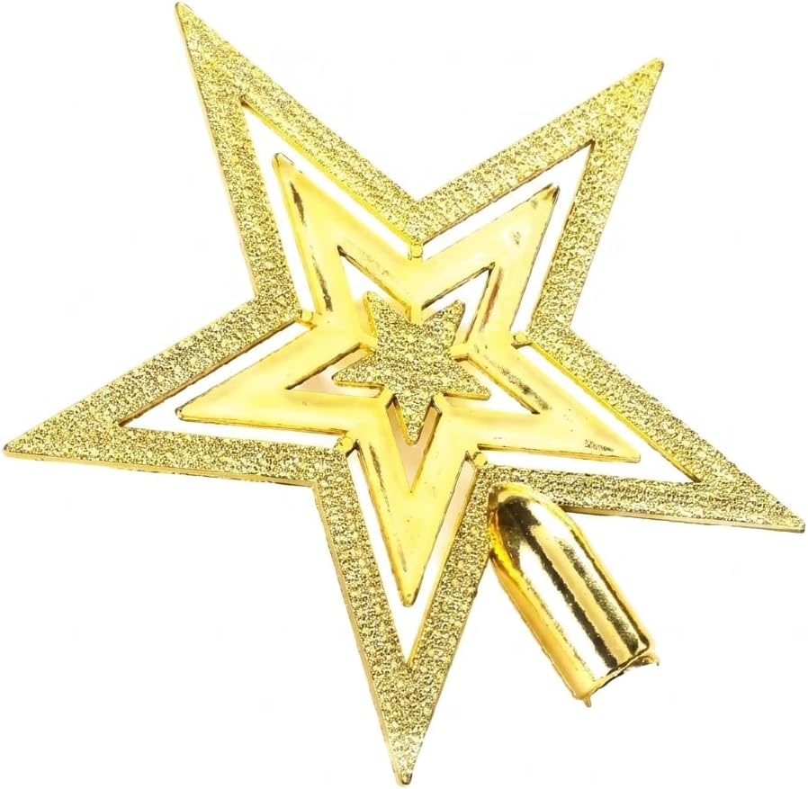 Amazon.com: DF DUALFERV Decorative Gold Star for Small Holiday Trees ...