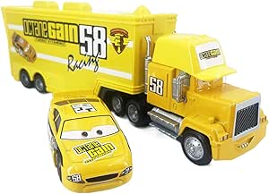 Amazon.com: Portable Mini Toy Car and Truck Set 1:55 Diecast Model ...